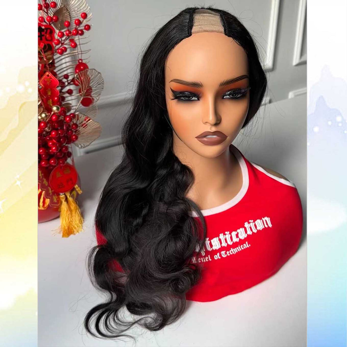 Burmese Hair U part body wave Wig 200% – goddeshair.com
