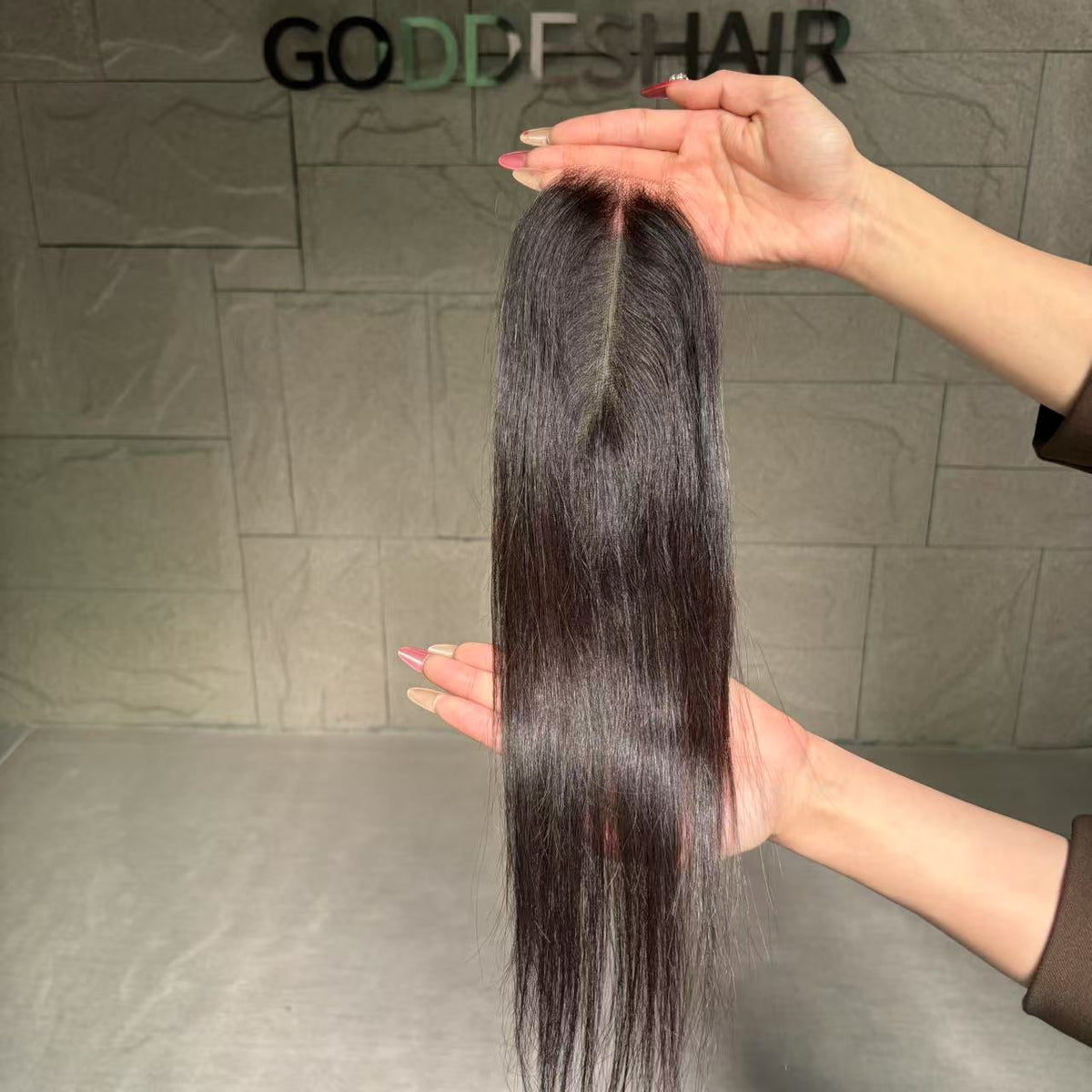 Raw Hair HD 2x6 Straight Lace Closure Middle Part 100% Human Hair ...